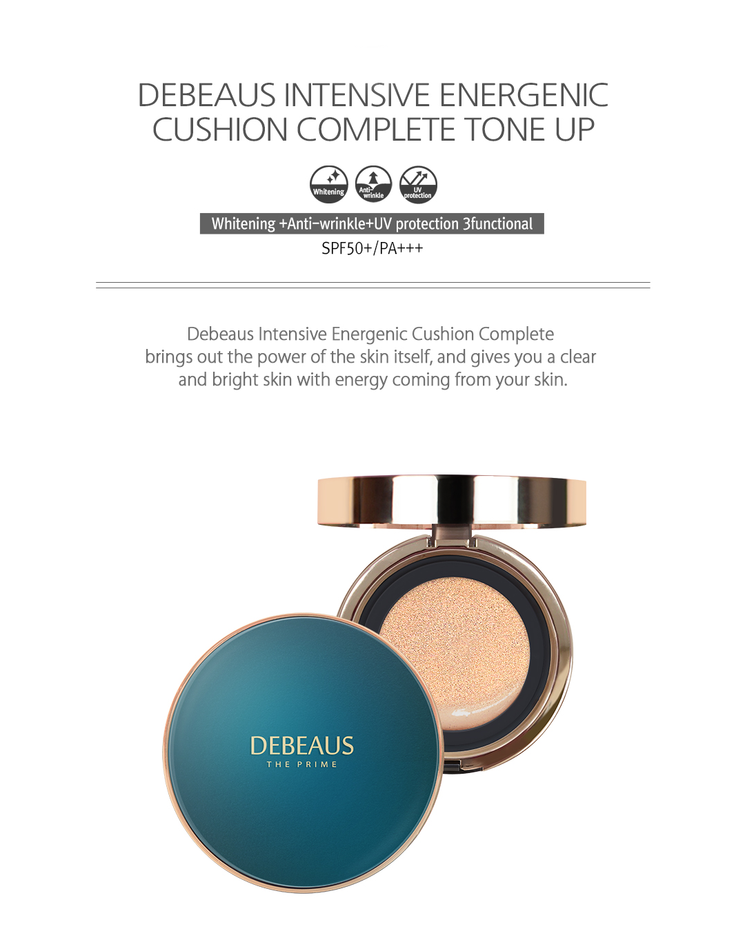 [DEBEAUS] Intensive engergenic cushion complete [15g+refill 15g] – Sunny market